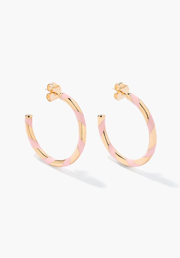 Créoles Positano Baby Pink - Aurélie Bidermann